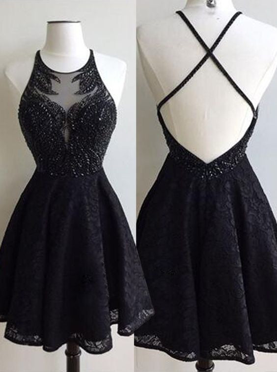Homecoming Dress Criss-Cross Straps Short Prom Dress Party Dress JK123 ...